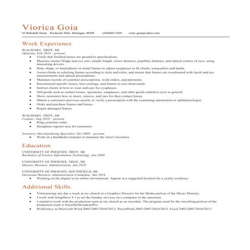 GoiaResume2015 | PDF