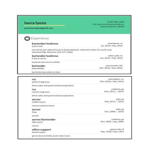 my resume - Google Docs | PDF