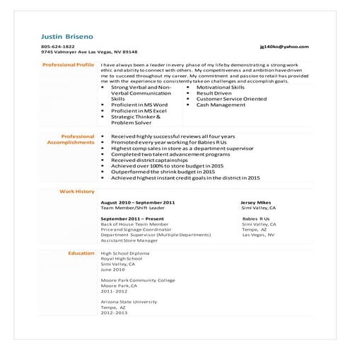 Justin Resume | DOCX