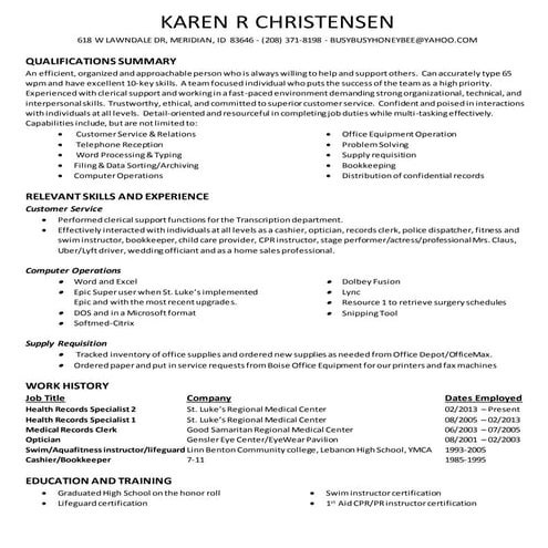 TAP resume Losa | DOCX