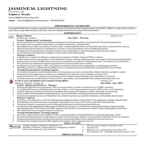 Resume-Salesforce-1sheet | PDF