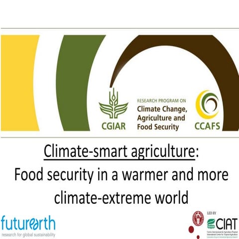 climate change,agriculture and food security | PPT