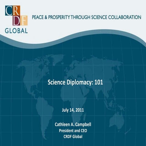 Science Diplomacy 101 | PPT