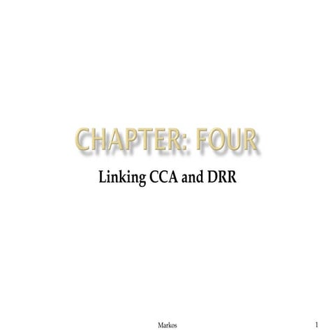 CCA and DRR | PPT