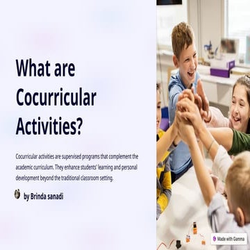 CCA ppt for cocuricullar activity for school | PPTX