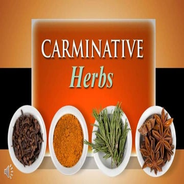 Carminative: Definition with example | PPTX