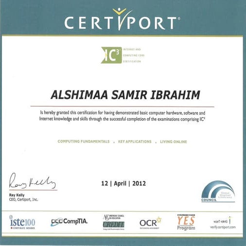 IC3 ( internet and computing core certification ) | PDF