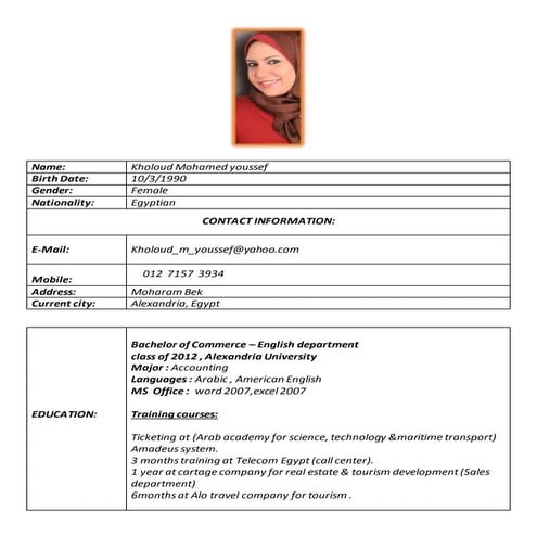 kholoud cv | DOCX