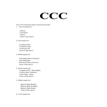 Ccc | PDF