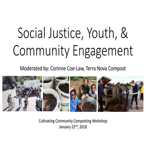 Social Justice, Youth, & Community Engagement | PPT