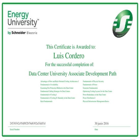 Data center Certificate associate | PDF