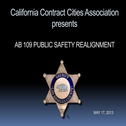 AB109 Realignment Updates - Terri McDonald | PPT