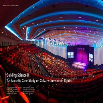 Auditorium: A Case Study on Acoustic Design Report | PDF