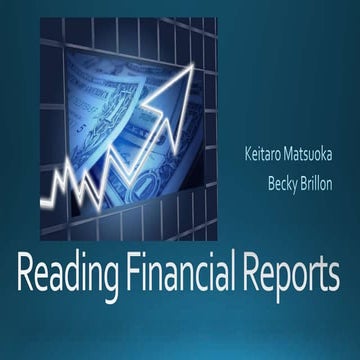 Community Career Center: Reading Financial Reports | PPTX | Business ...
