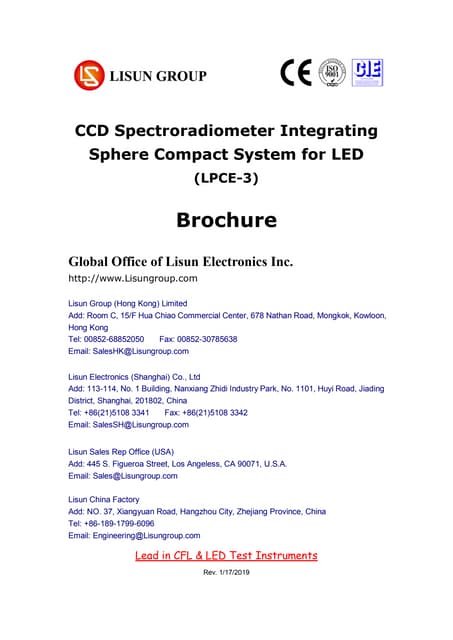 Portable ccd-spectroradiometer | PDF