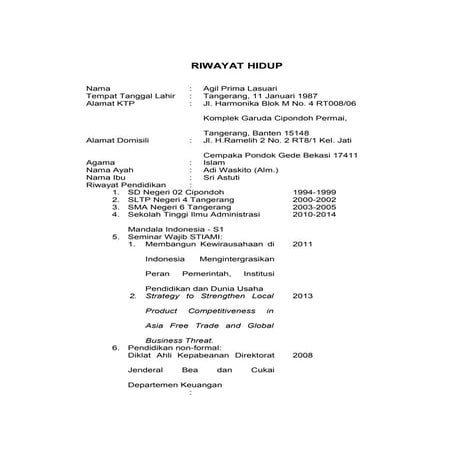 CV Agil Prima Lasuari | DOC