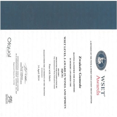 WSET Level 2 Certificate | PDF