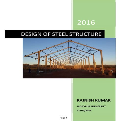 design of steel structure | PDF