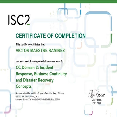 International Information System Security Certification Consortium (ISC2) - Certified in ...