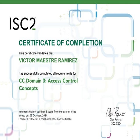 International Information System Security Certification Consortium (ISC2) - Certified in ...