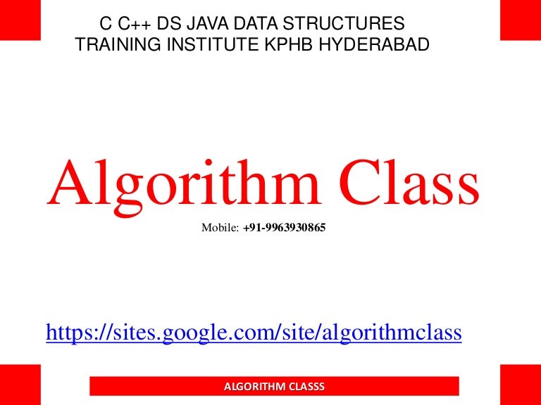 Algorithm Class At Kphb C C Ds Cpp Java Data Structures Training