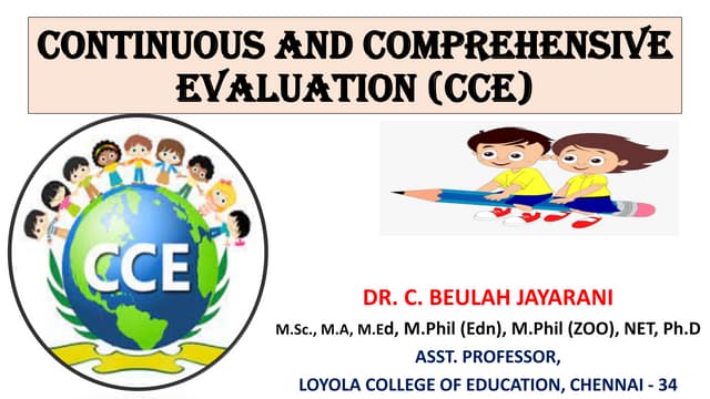 Continuous and Comprehensive Evaluation | PPTX