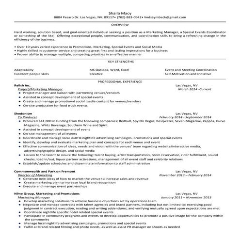 Tim 2015 resume | DOCX