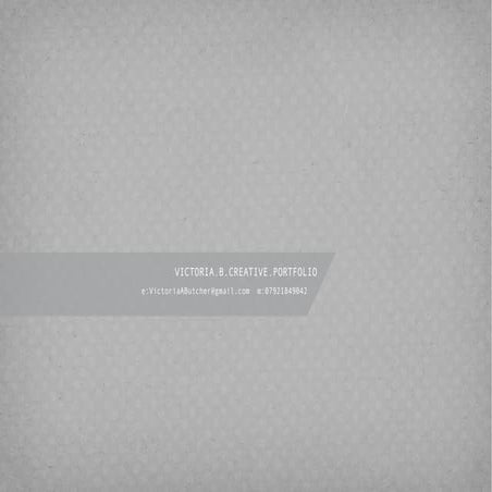 Victoria Butcher PORTFOLIO_2015 | PPT