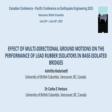 base isolation for bridges - long duration shaking | PPT