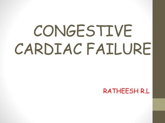 Congestive heart failure | PPT
