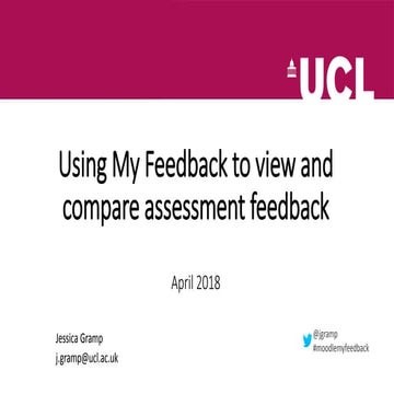 My Feedback evaluation and ideas for better guidance | PPT