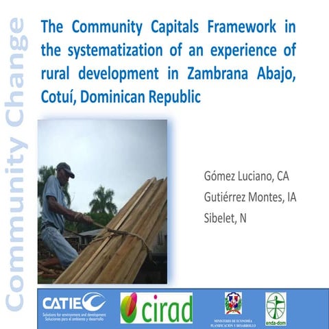 The Community Capitals Framework in the systematization of an ...