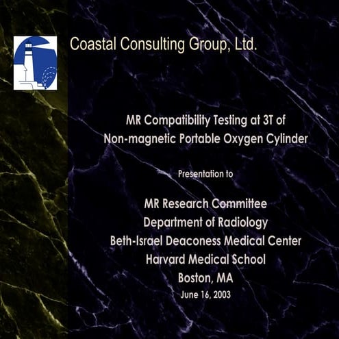 MR Compatible 02 Cylinders | PPT | Medical Tests | Medical Health