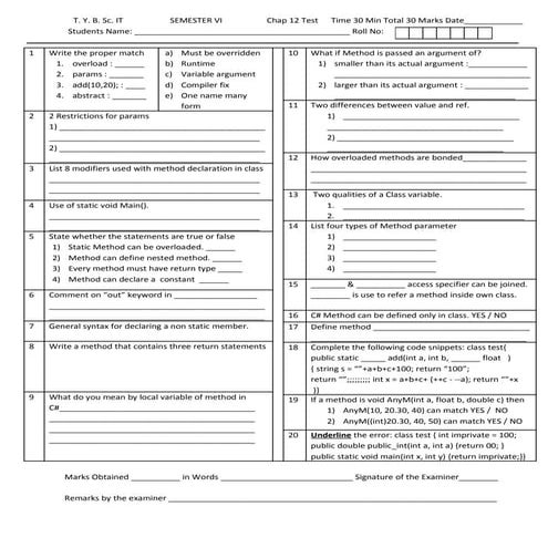 C# ch 08- test | DOC