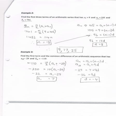 Arithmetic series problems | PDF