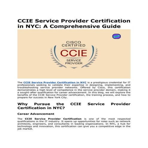 CCIE Service Provider Certification in NYC_ A Comprehensive Guide.docx