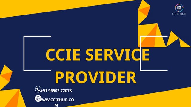 Understanding The Ccie Service Provider Blueprint Ppt