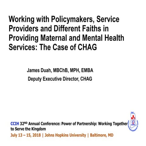 CHAG Partnerships to Deliver Healthcare | PDF