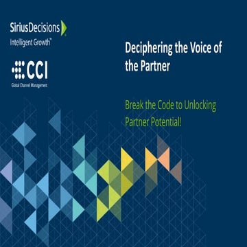 Deciphering the Voice of Partner | PDF