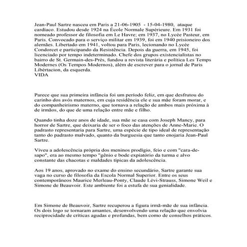coleção os pensadores - 35-sartre | PDF