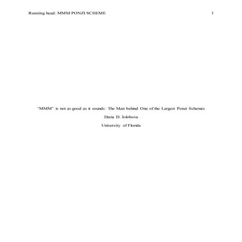 “MMM” is not as good as it sounds: The Man behind One of the Largest ...