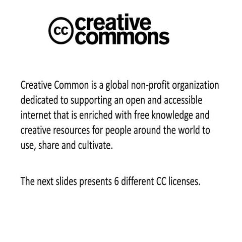 CC License- PPT | PPTX
