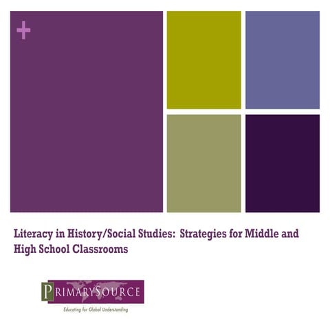 Literacy in History/Social Studies: Strategies for Middle and High ...