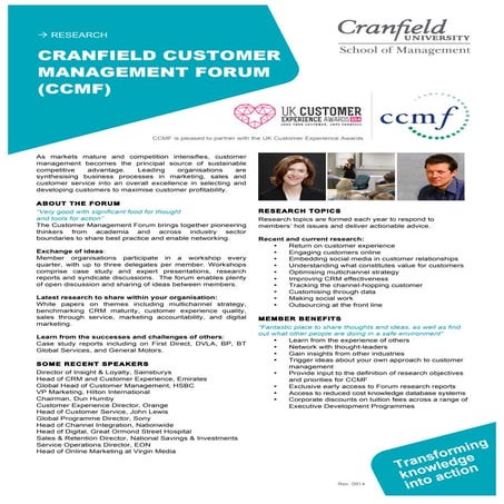 Cranfield Customer Management Forum | PDF