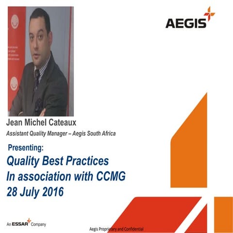 AEGIS: Quality Best Practices | PPTX