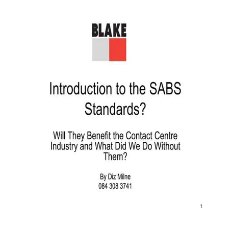 SABS standards | PDF