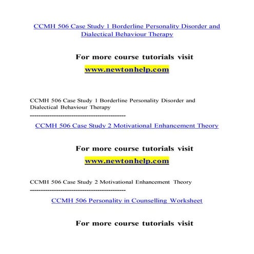 Ash ccmh 535 week 6 quiz new | DOC