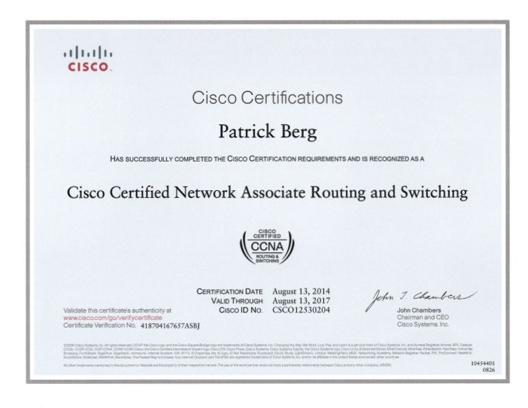 Cisco Certified Network Associate (CCNA)