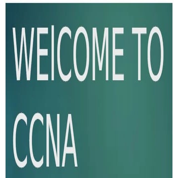 CCNA Training Slide for beginners (v1) 1 | PPT
