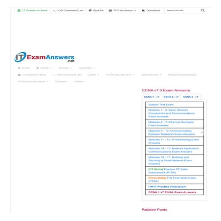Ccna1 V70 Itn Practice Pt Skills Assessment Ptsa12 Answerspdf Computer Networking Computing